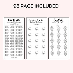 Money Savings Challenges Mega Bundle, A6 Saving Tracker Printables ...