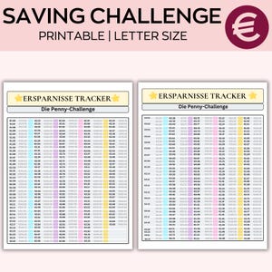 1p Saving Challenge, Penny Saving Challenge Printable, Saving Tracker ...