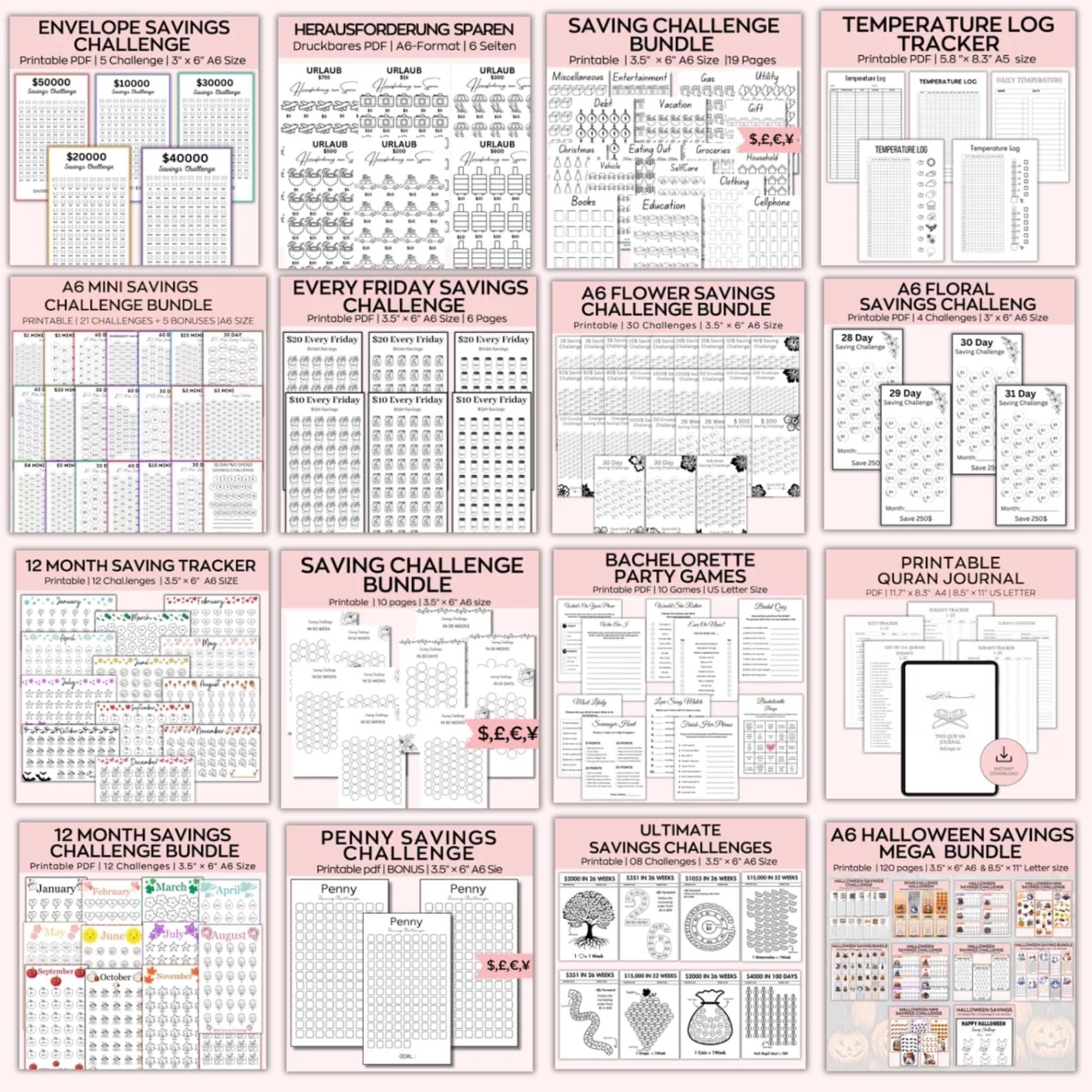 Whole Shop Mega Bundle, LIFETIME Entire Shop Planners Access, Unlimited ...