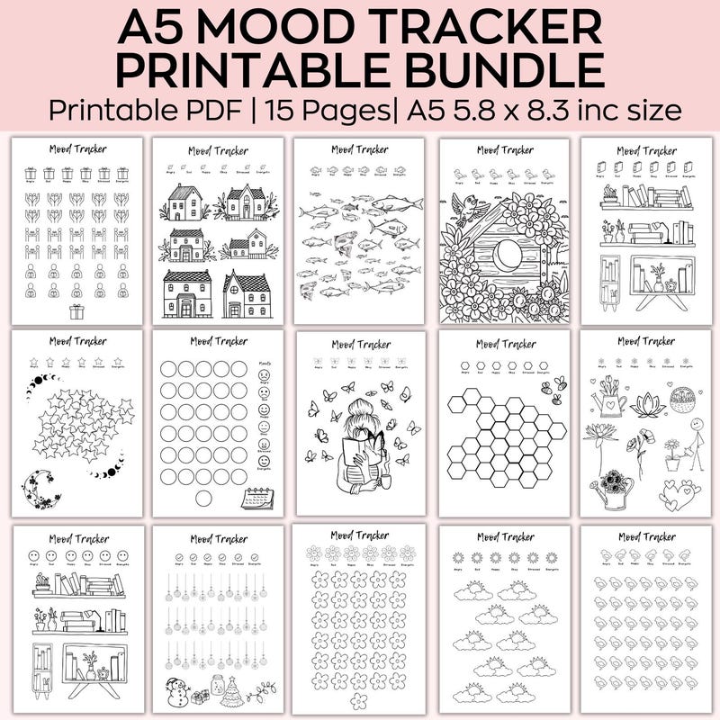 Weekly Mood Tracker - Etsy