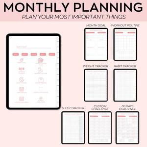 Weight Loss Journal Goodnotes, Goodnotes Planner, iPad Planner, Weight ...