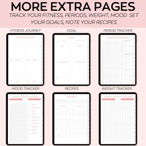 Weight Loss Journal Goodnotes, Goodnotes Planner, iPad Planner, Weight ...