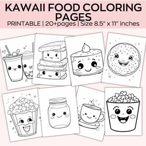 Kawaii Coloring Pages, Cute Coloring Pages, for Kids and Adults Perfect ...