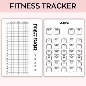 Fitness Tracker Bundle, Meal Planner Printable, Weight Loss Tracker ...