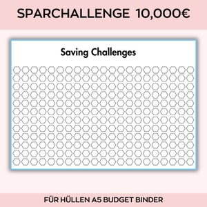 Savings Challenge Printable, Customize Savings Challenge, Horizontal ...