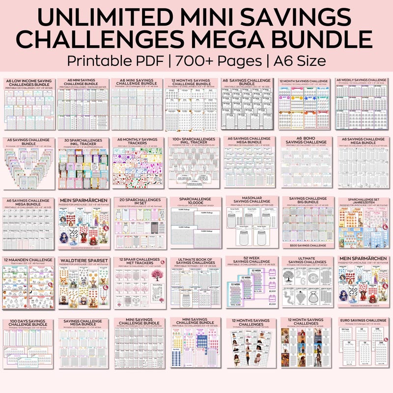 Mini Savings Money Insert - Etsy