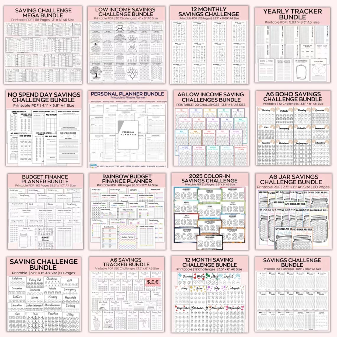 Whole Shop Mega Bundle, LIFETIME Entire Shop Planners Access, Unlimited ...