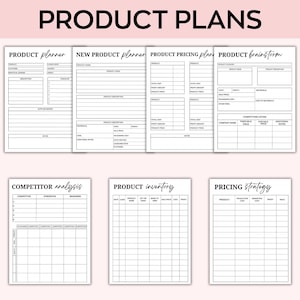 Printable Business Planner Bundle Business Workbook for Business Plan ...