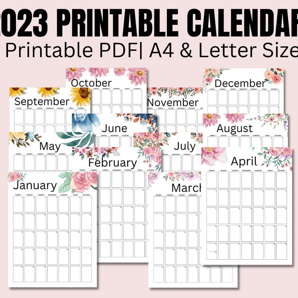 Pretty Calendar - Etsy