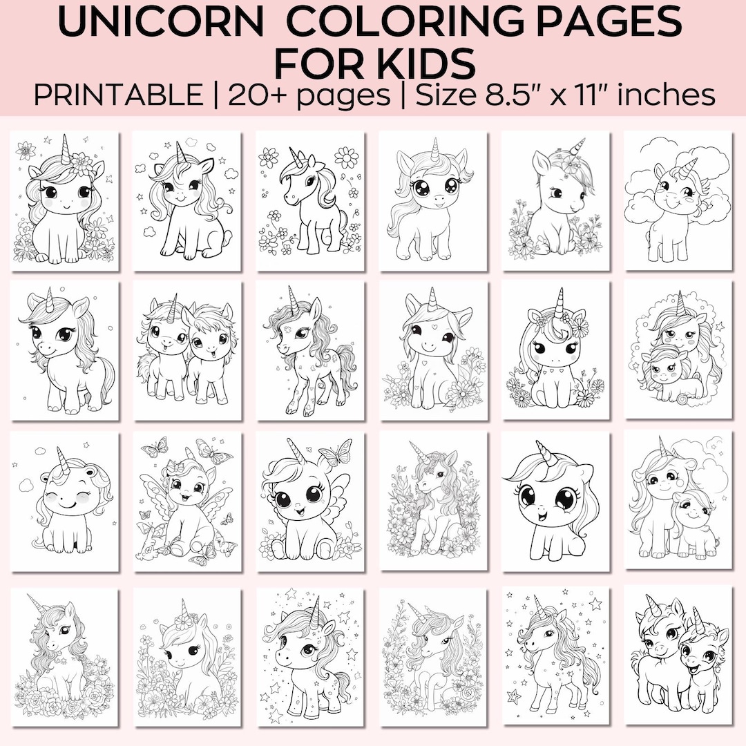 Unicorn Coloring Pages, Kids Coloring Pages, Girls Coloring Pages ...