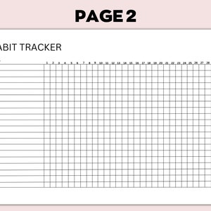Monthly Habit Tracker Printable Routine Tracker 30 Day Habit - Etsy