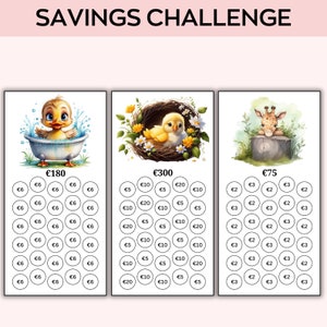 Euro Savings Challenge Bundle, A6 Money Savings Challenge Printable ...