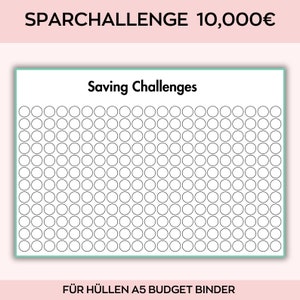 Savings Challenge Printable, Customize Savings Challenge, Horizontal ...