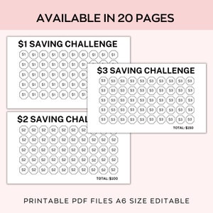A6 Money Saving Challenge, Savings Tracker Printables, 100 Envelope ...