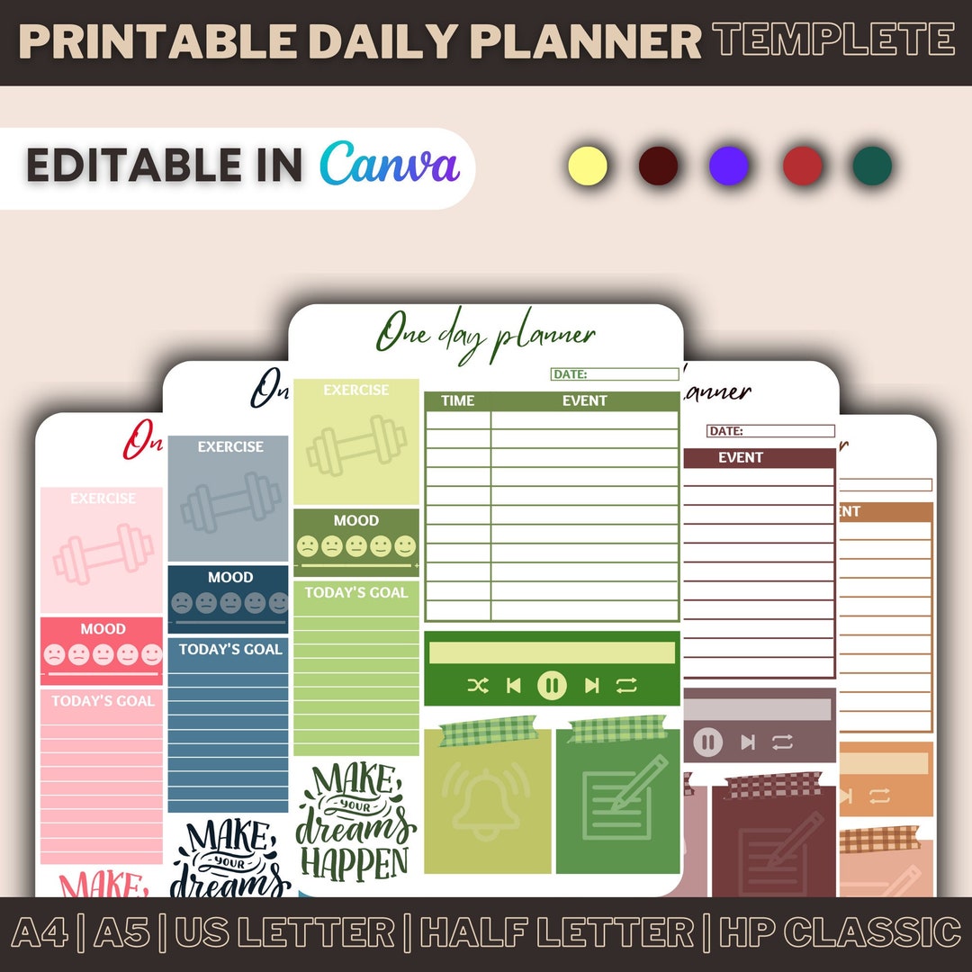 Adhd Planner Printable, Adhd Daily Planner, Digital Daily Routine ...