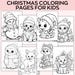 Christmas Coloring Pages, Coloring Book for Kids, Cute Christmas ...