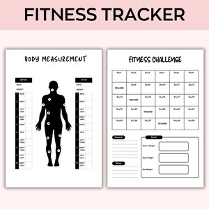 Fitness Tracker Bundle, Meal Planner Printable, Weight Loss Tracker ...