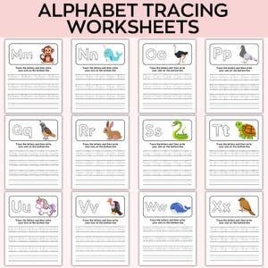 Alphabet Animal Dot Marker Worksheets, Dot Marker Activities for ...
