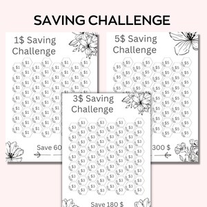 A6 Savings Challenge Printable, Savings Challenge Bundle, 1000 Savings ...