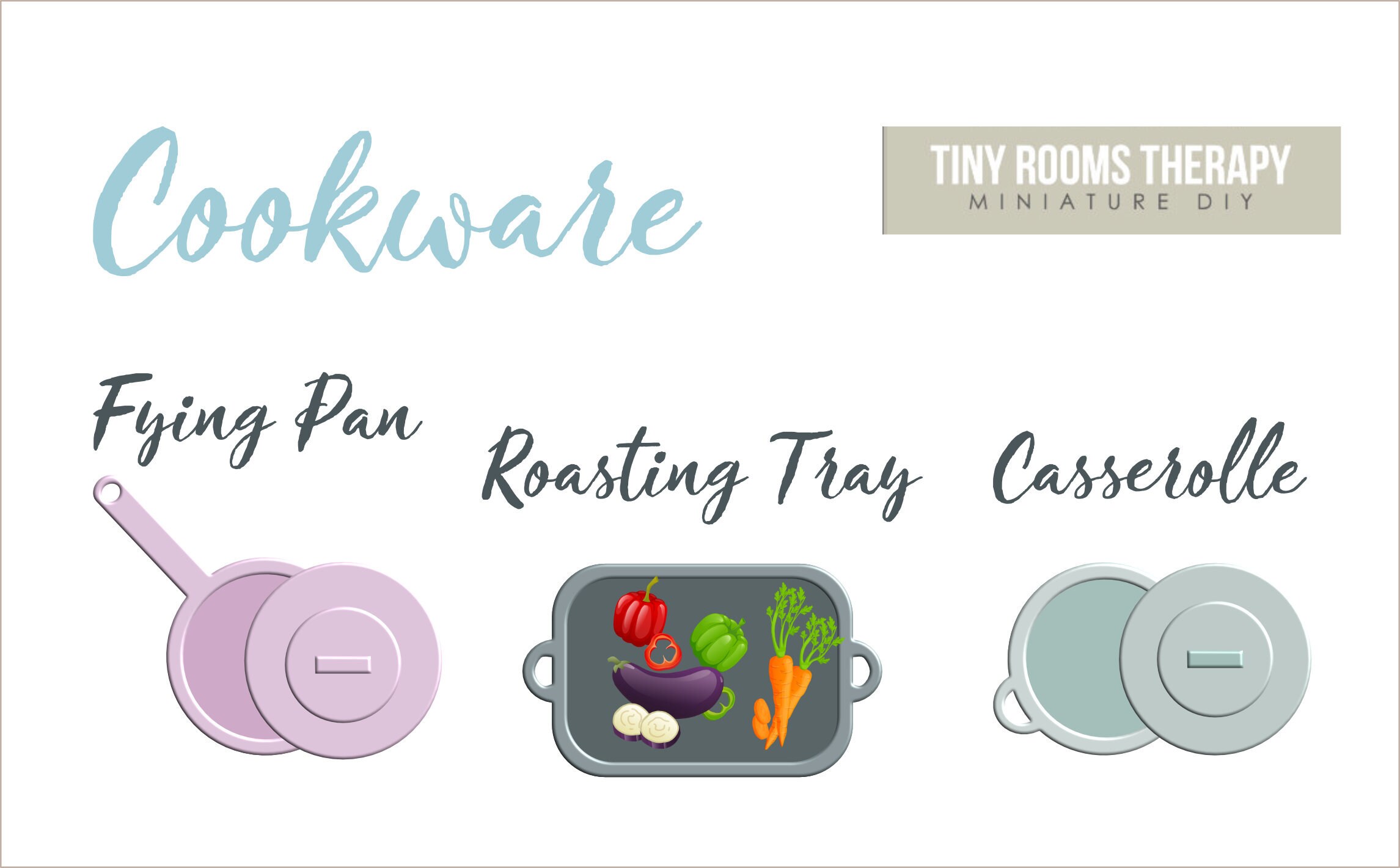 Dollhouse Cooking SVG FILES Bakery Set Cut Files • Frying Pan ...