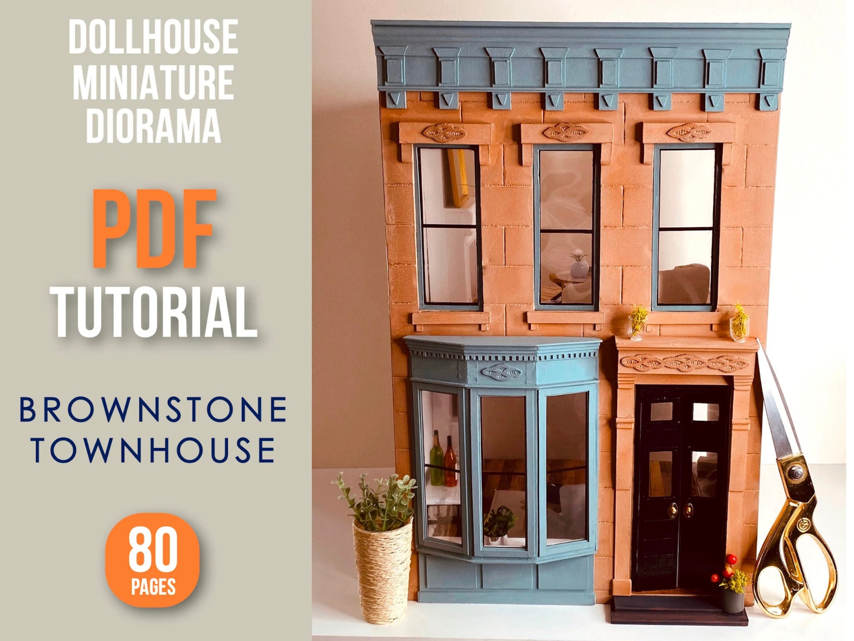 Miniature New York Townhouse – 1:12 Scale Miniature DIY Build, - Etsy