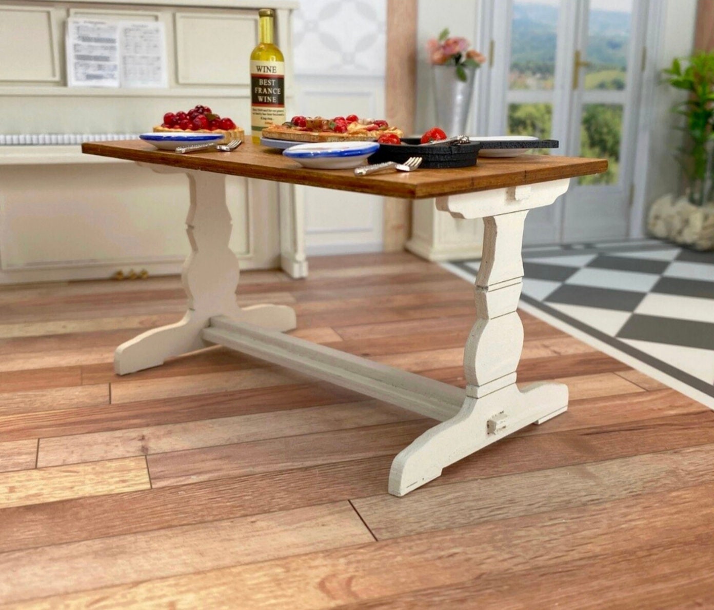 Dollhouse Farmhouse Table - SVG Cut Files + Instructions PDF - for ...