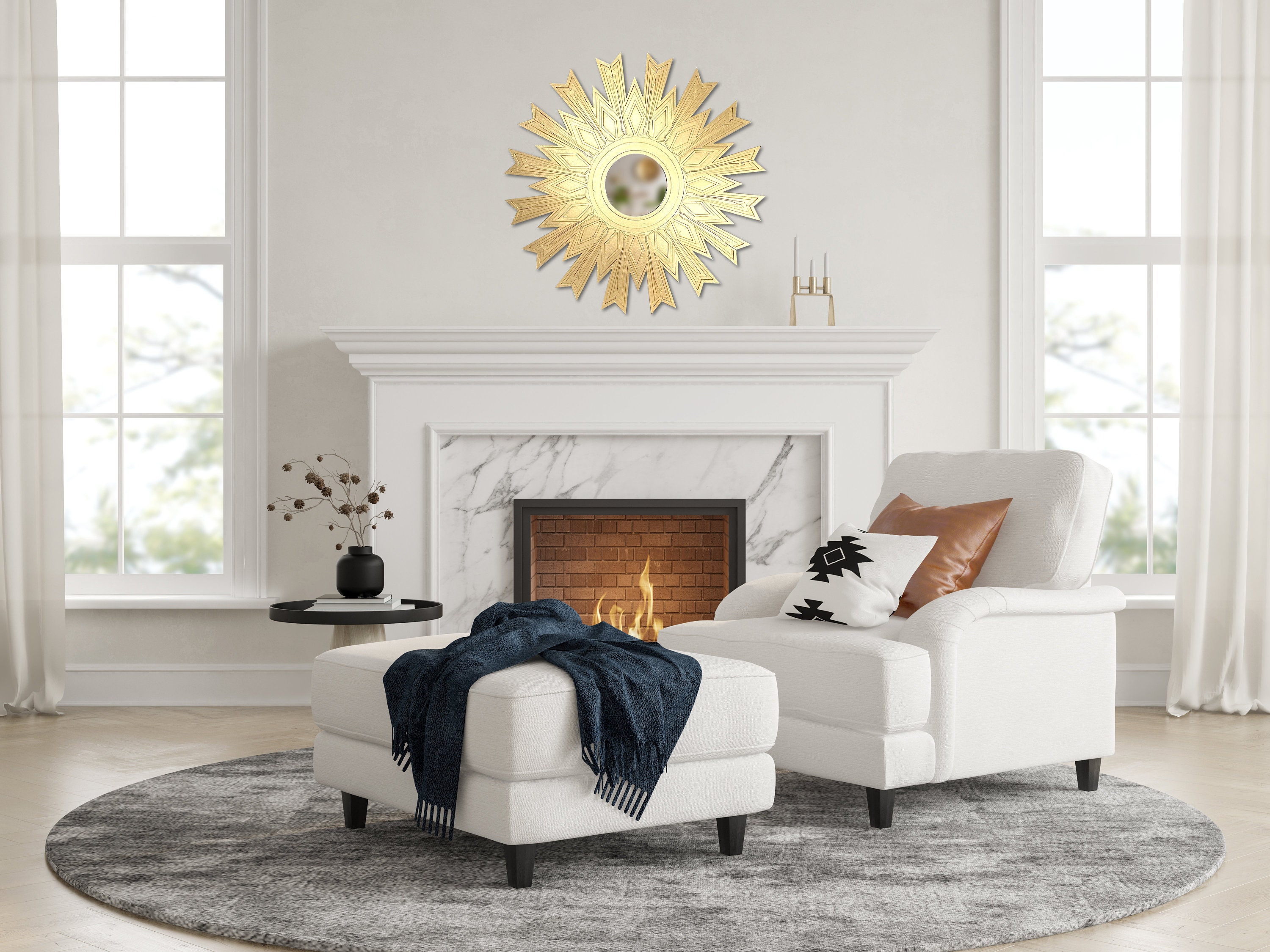 SUNBEAM MIRROR FRAME 24 Inch 60 Cm - Svg Png Pdf Cut Files ...