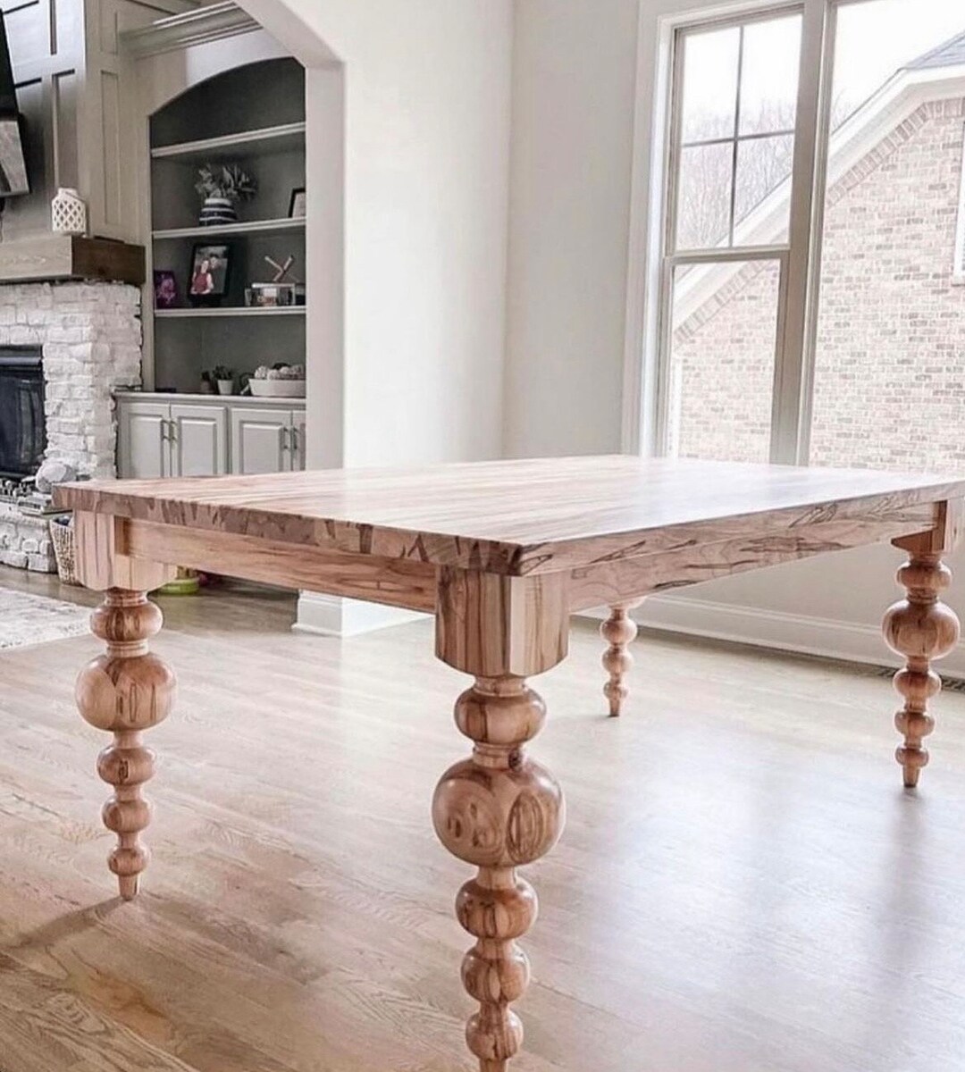 All Ambrosia Maple Bubble Leg Table - Etsy