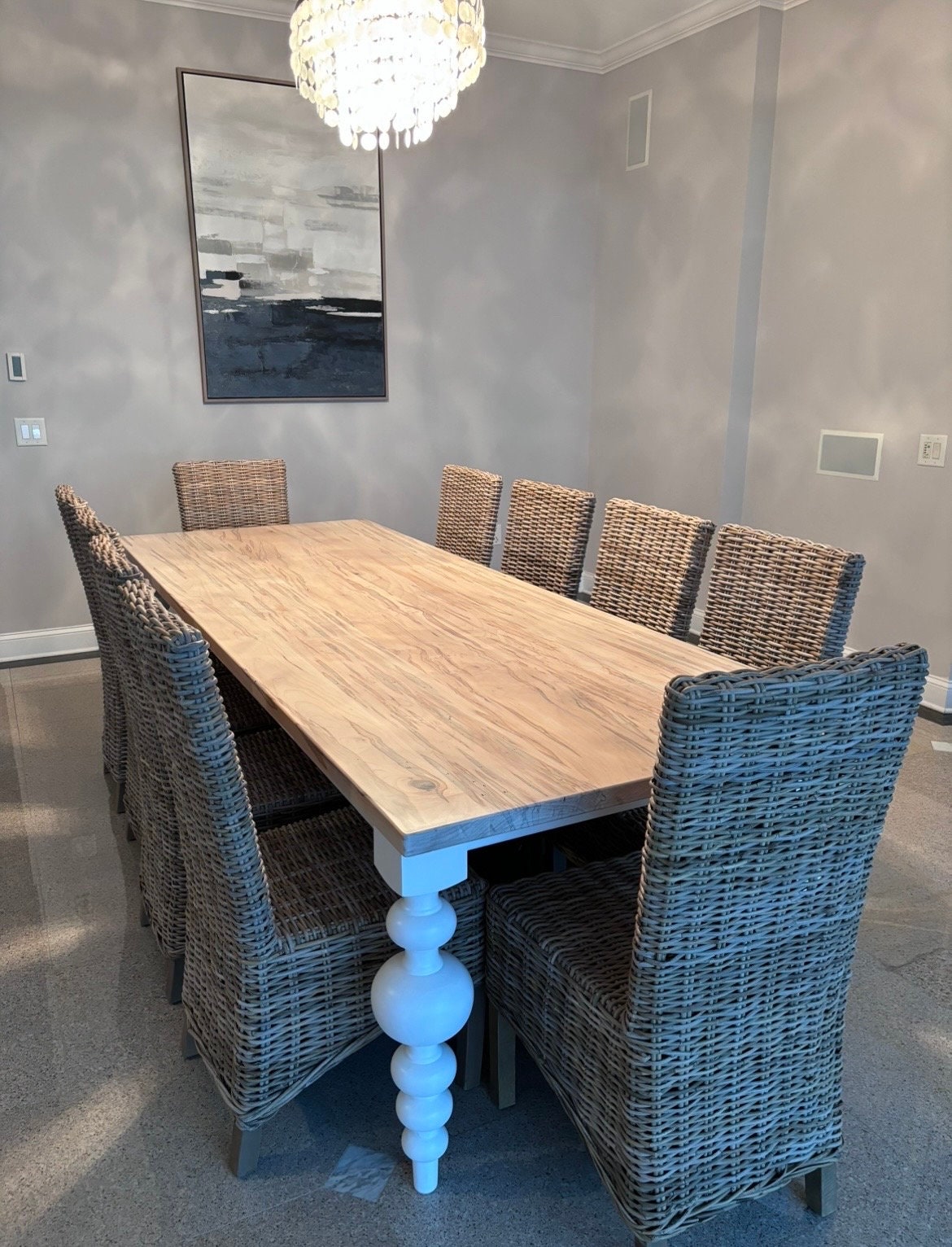 Bubble Leg Ambrosia Maple Table - Etsy