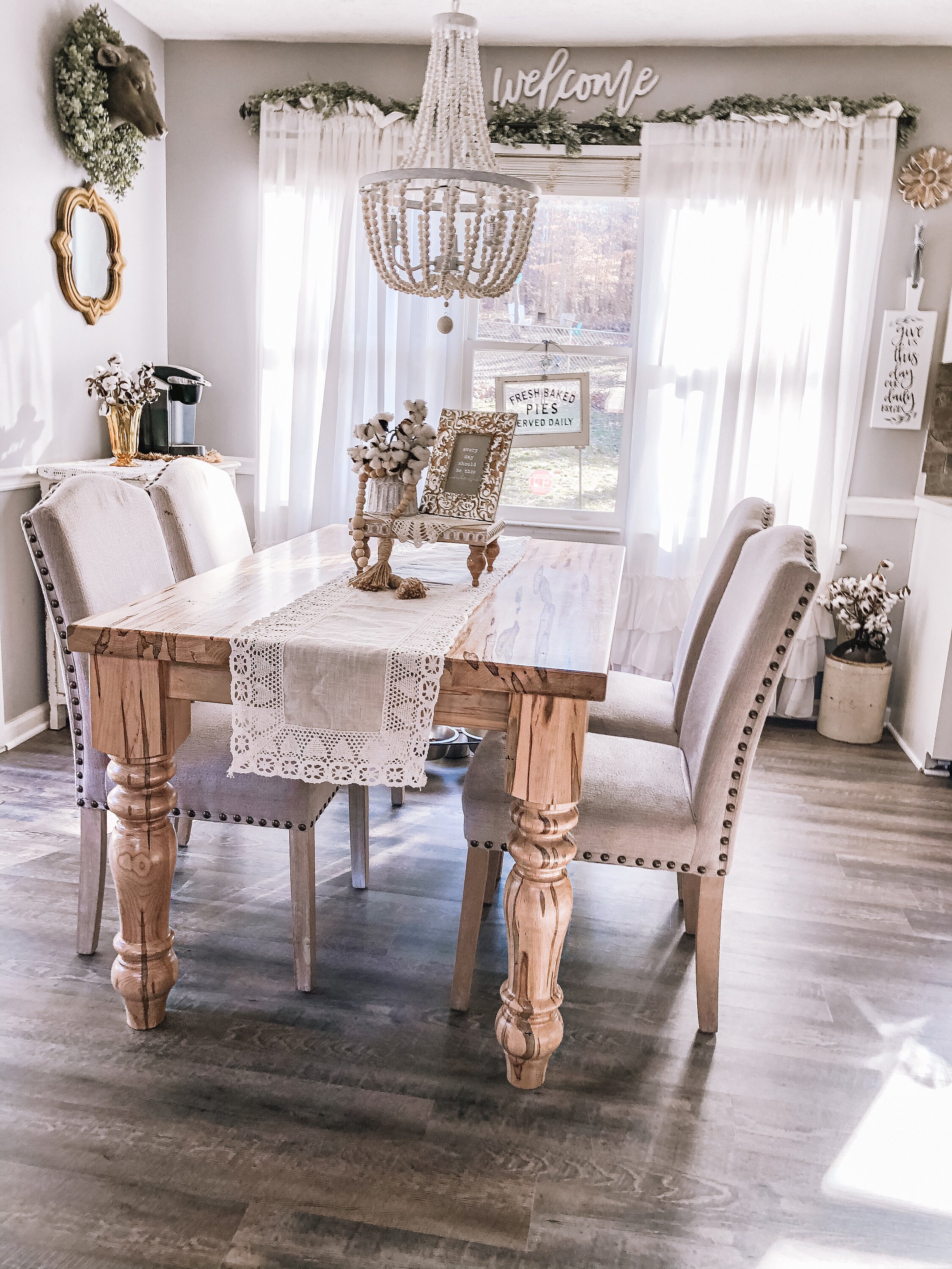 All Ambrosia Maple Turned Leg Table - Etsy