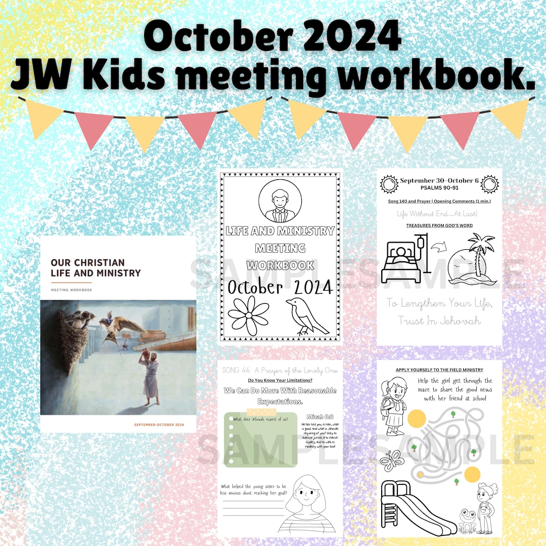 JW Kids October 2024 Activity Workbook for Midweek Meetings | JW ...