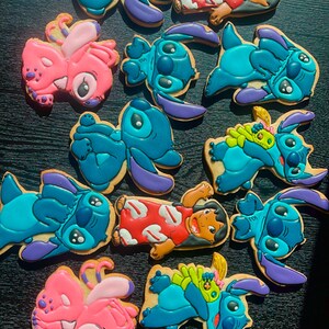 Stitch, Angel and Lilo Cookies - Etsy