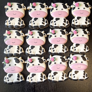 Cute Cows Cookies - Etsy