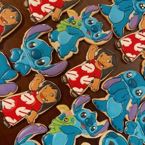 Stitch, Angel and Lilo Cookies - Etsy