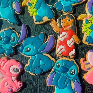 Stitch, Angel and Lilo Cookies - Etsy