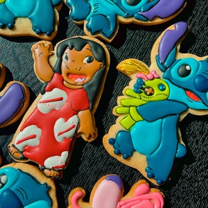 Stitch, Angel and Lilo Cookies - Etsy
