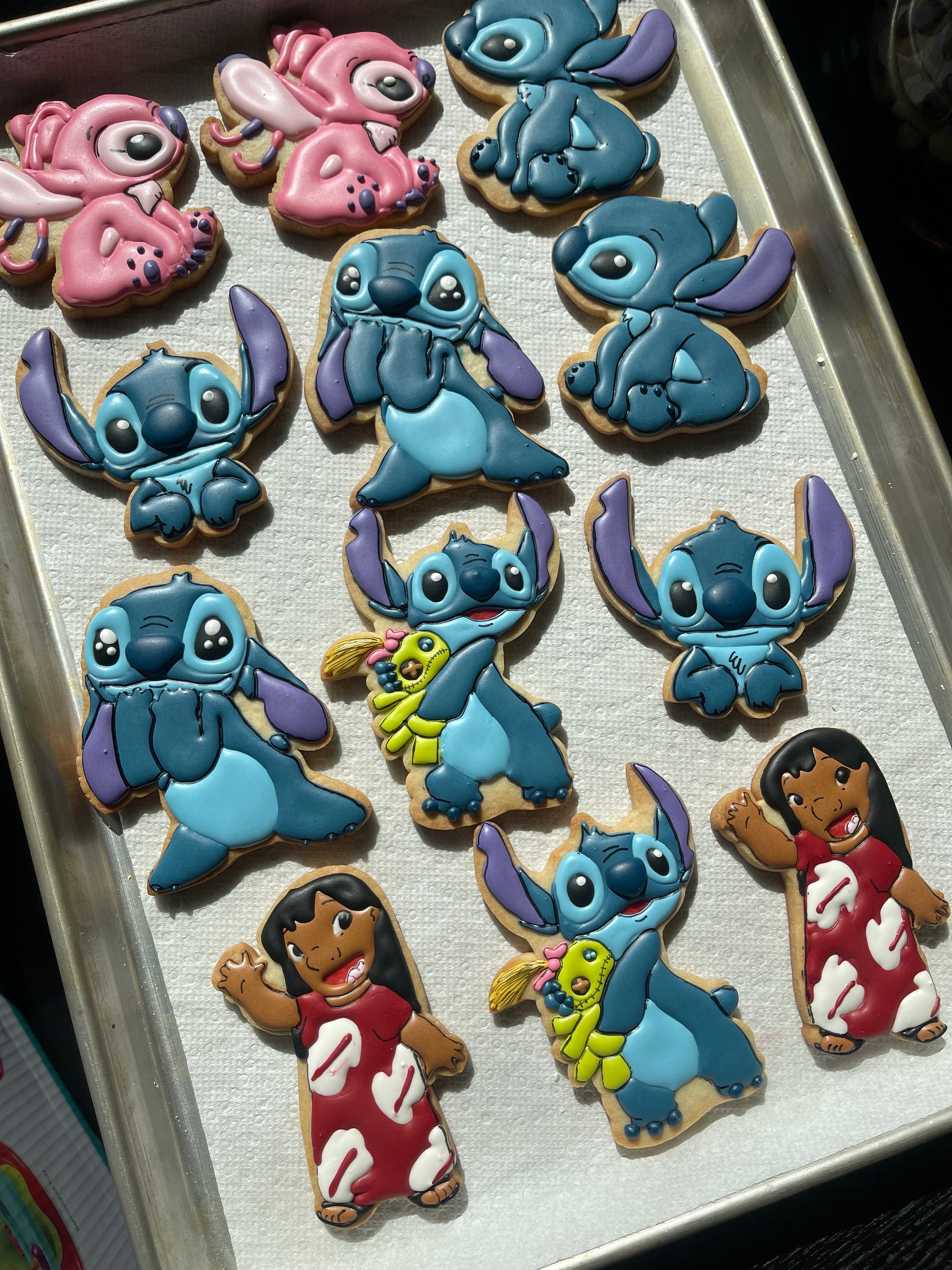 Stitch, Angel and Lilo Cookies - Etsy