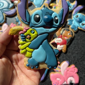 Stitch, Angel and Lilo Cookies - Etsy