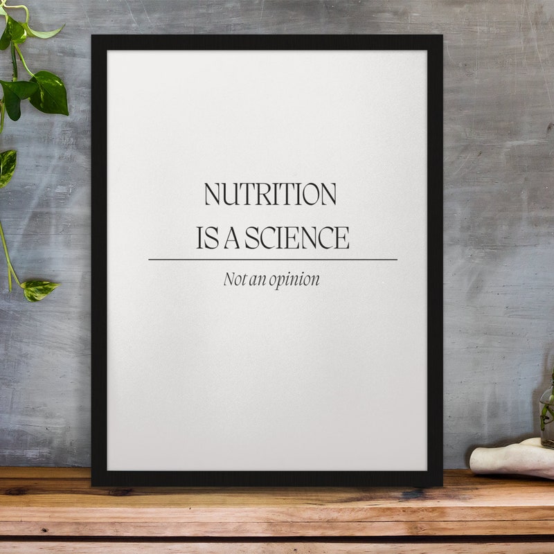 Nutrition Wall Decor - Etsy