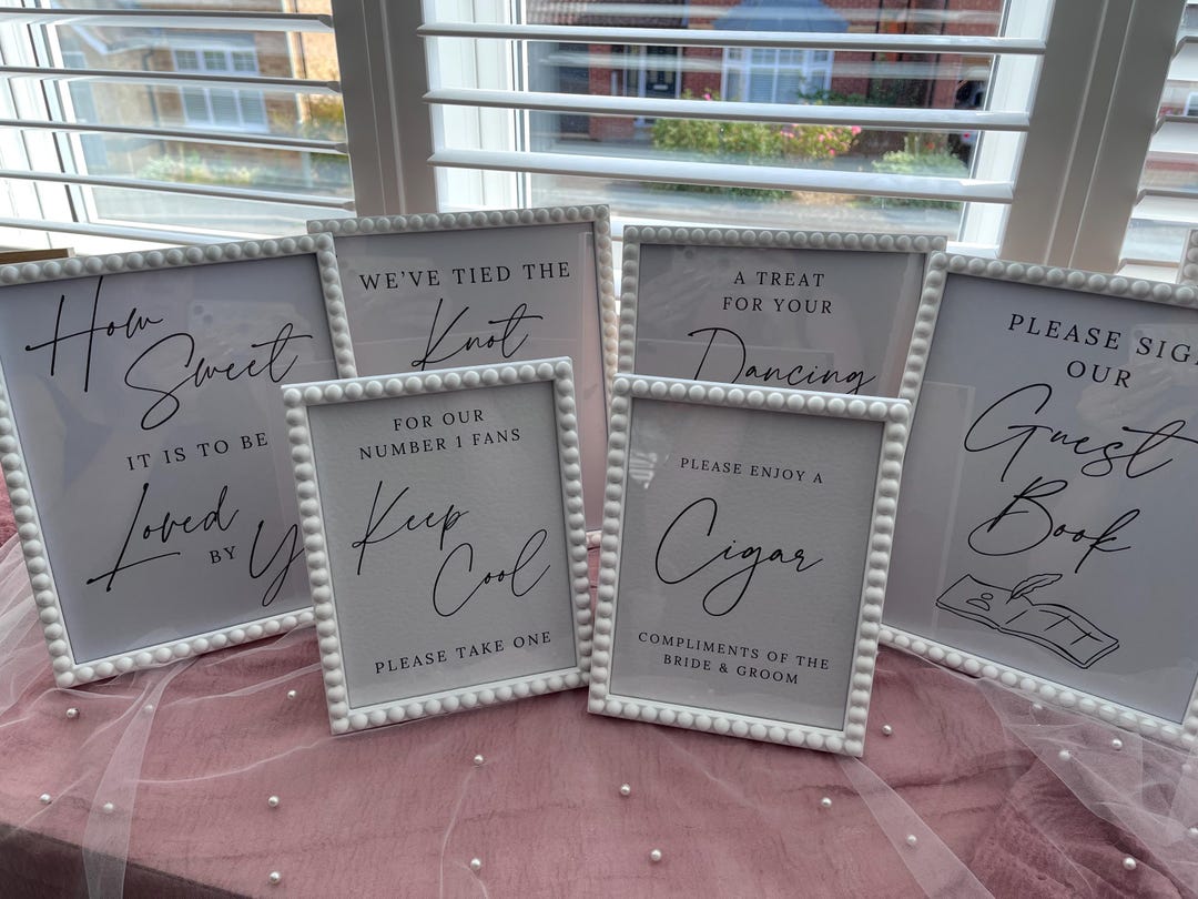 Wedding Signs Digital Download Various Pack of 8 Signs Dancing Feet ...