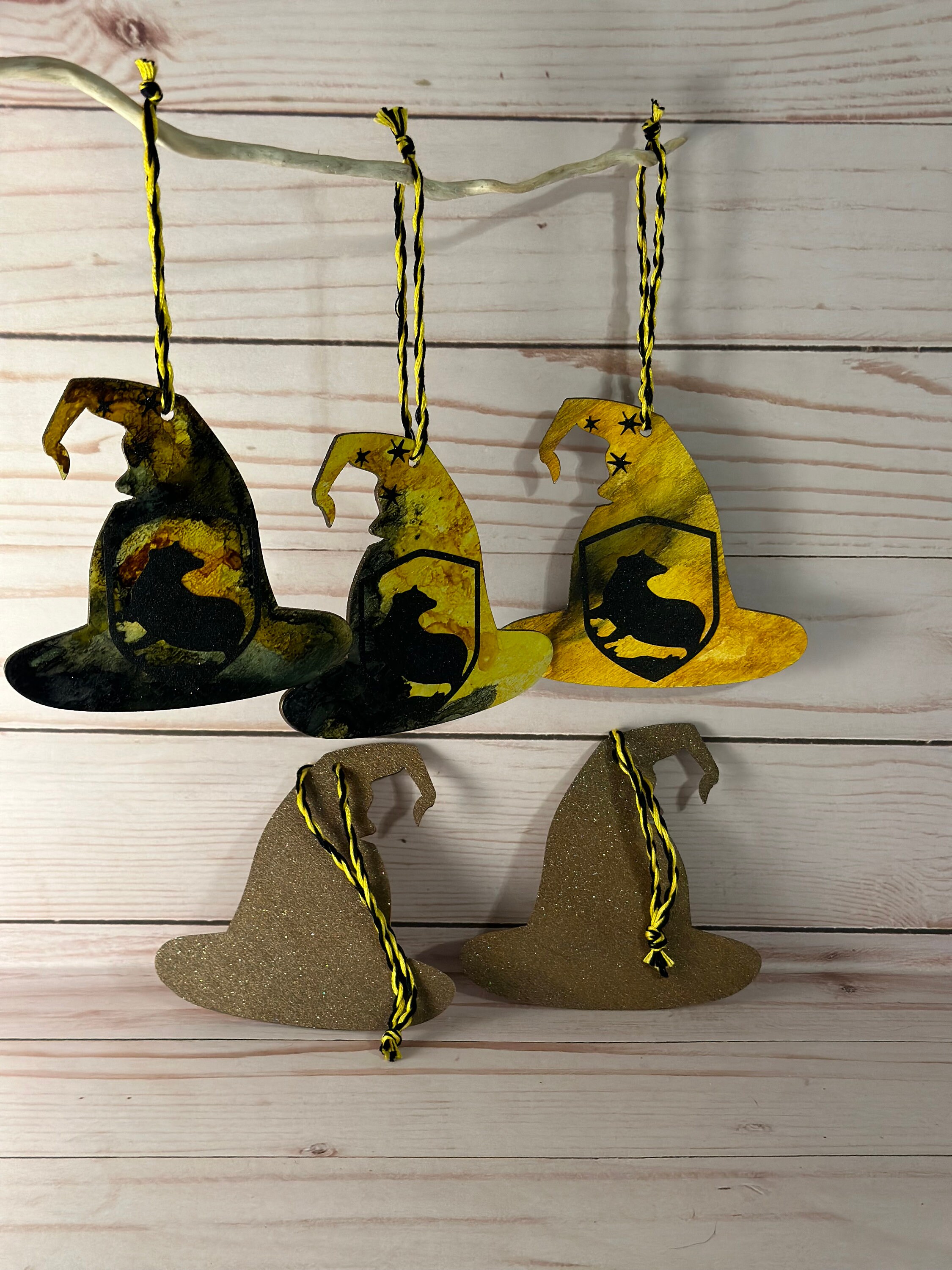 Hufflepuff House Crest Sorting Hat Ornament - Etsy
