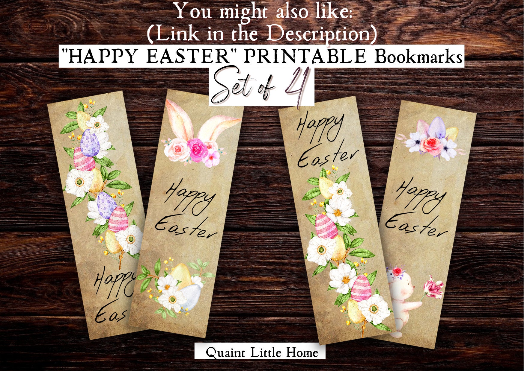 EASTER Bookmarks PRINTABLE Digital Bookmarks With Easter Eggs Easter ...
