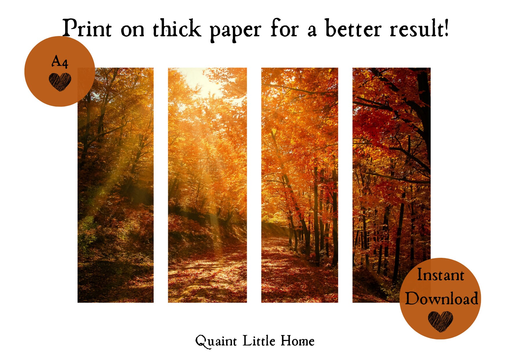 Fall Bookmarks Printable Set of 16 Autumn Bookmarks Printable Bookmarks ...