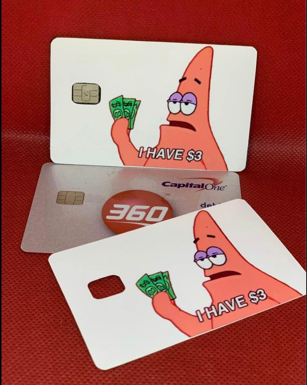 Patrick Star I Have 3 Dollars Credit Card Skin Funny - Etsy