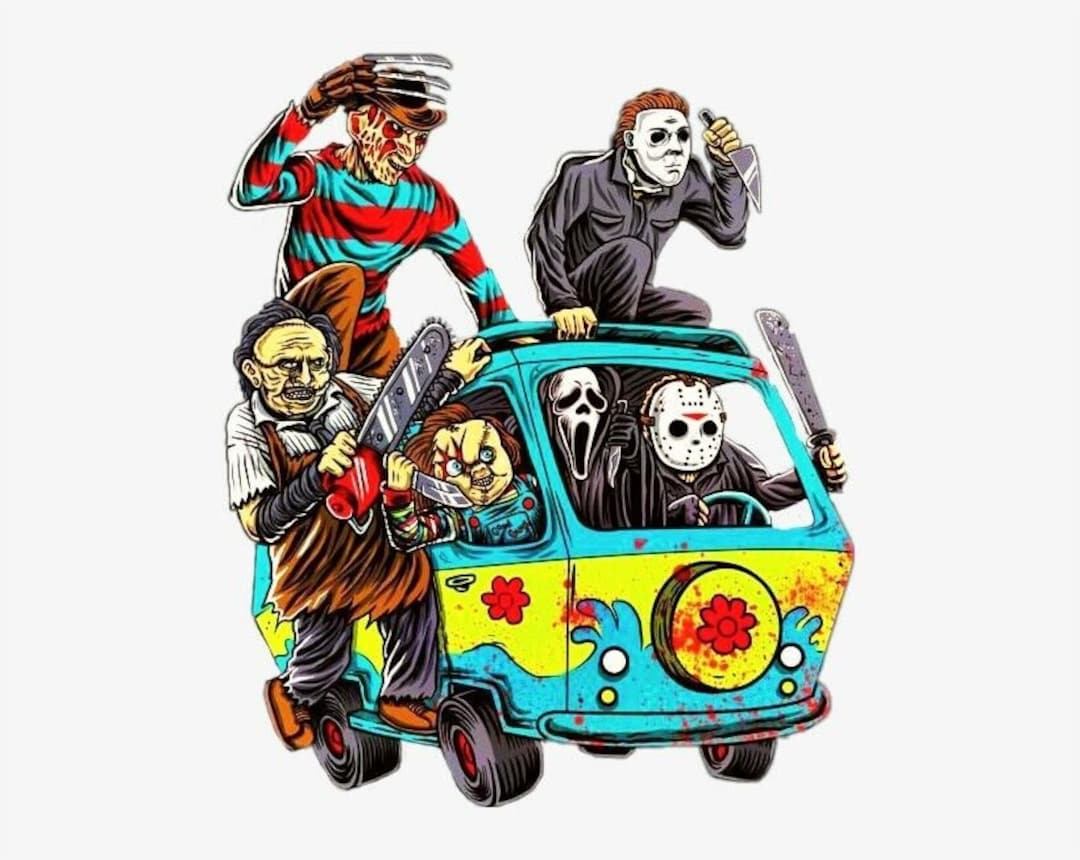 Horror Movies Scary Mystery Machine Decal Jason Freddy Michael - Etsy