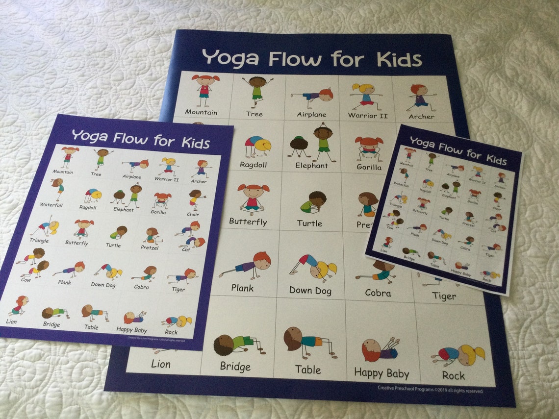 Yoga Poster for Kids - Etsy