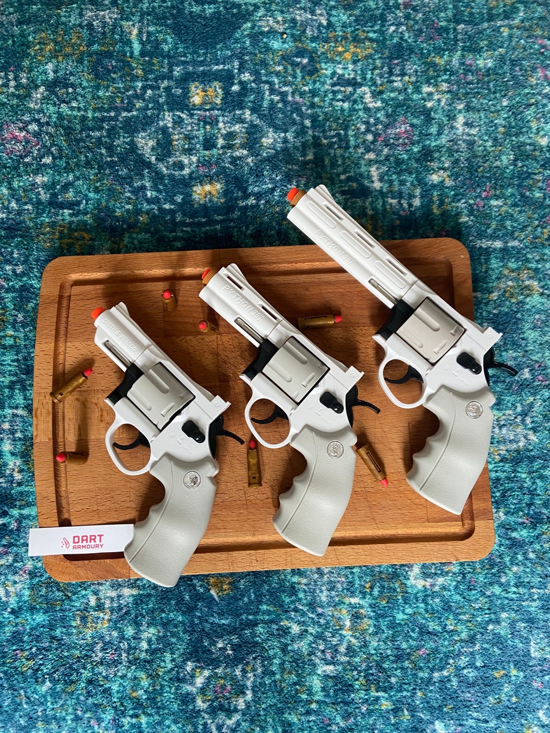 Cobra Revolver Pistol Double Action Soft Dart Blaster Shell Ejecting ...