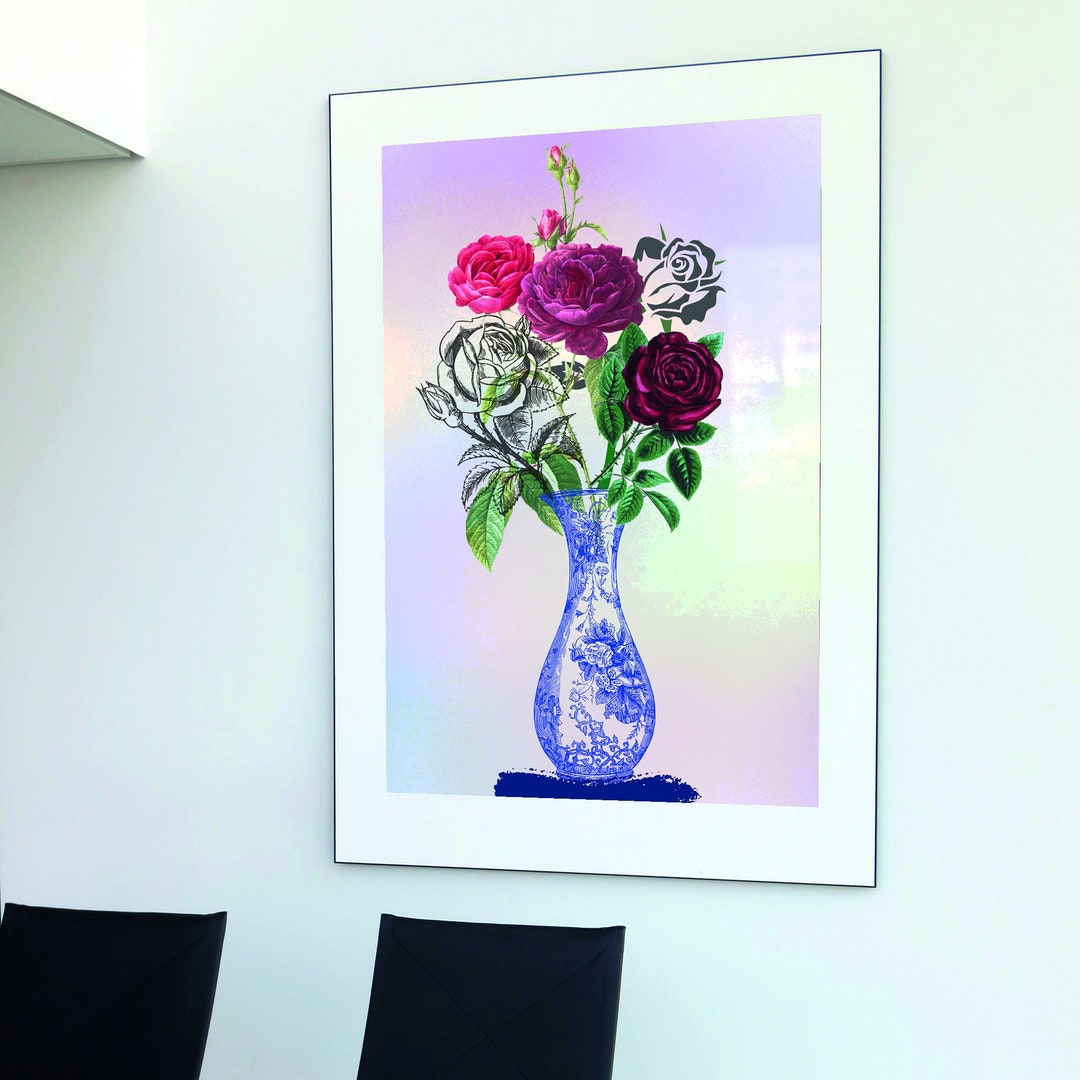 Rose Printable Wall Art Flowers Picture New House Gift Dorm - Etsy