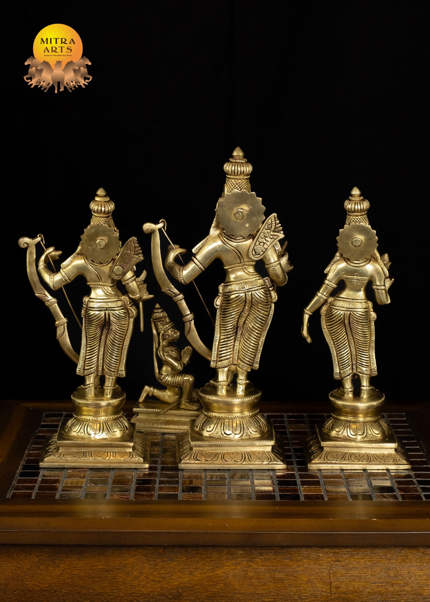 Sri Ram Parivar Set 12 Brass Statue - Etsy