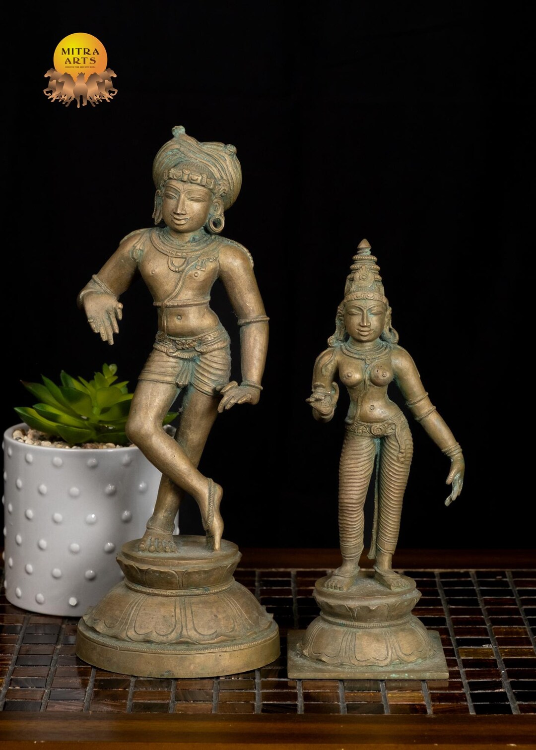 11” Lord Rishabaha Deva and Goddess Sivagami in Eternal Grace South ...